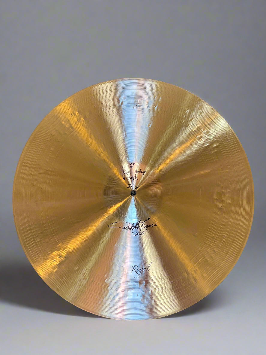 Royal Cymbals Vintage A 50's Style 21" Ride 2395g – Round Sound Cymbals